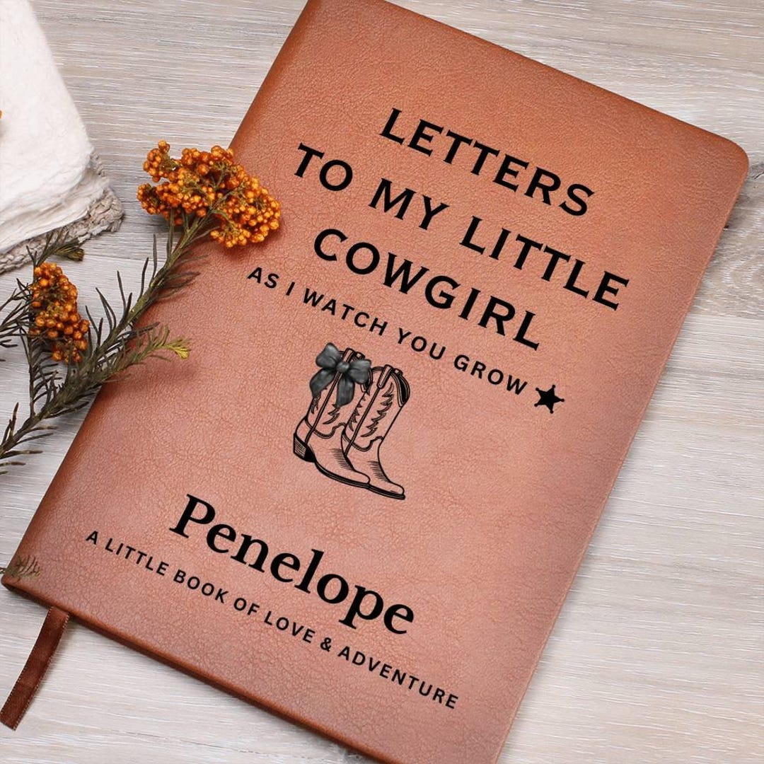 Letters to My Little Girl, Personalized Cowgirl Boots Coquette Bow ...