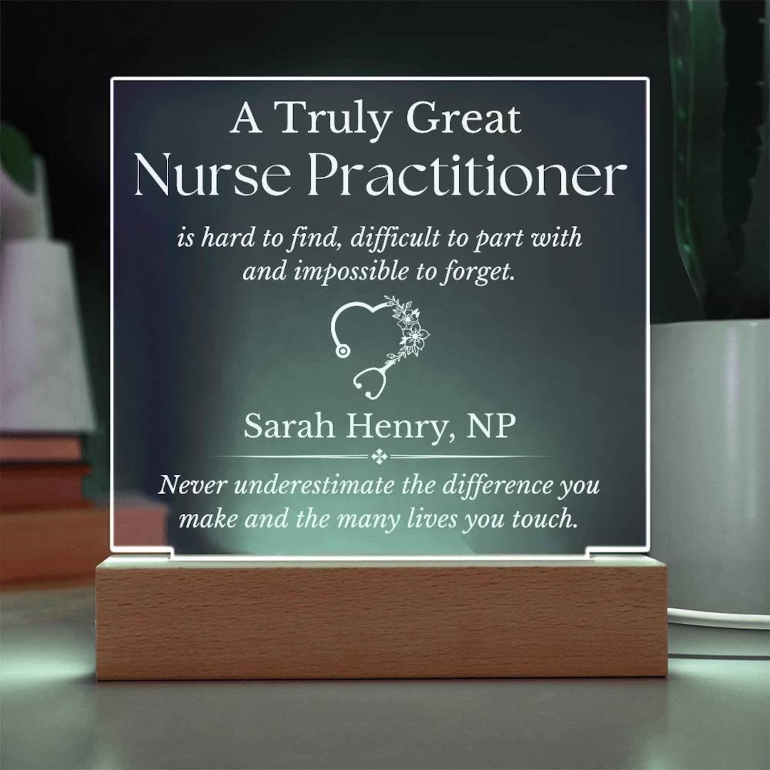 Personalized Nurse Practitioner Sign, Nurse Practitioner Graduation Gifts, Gifts for Nurse ...