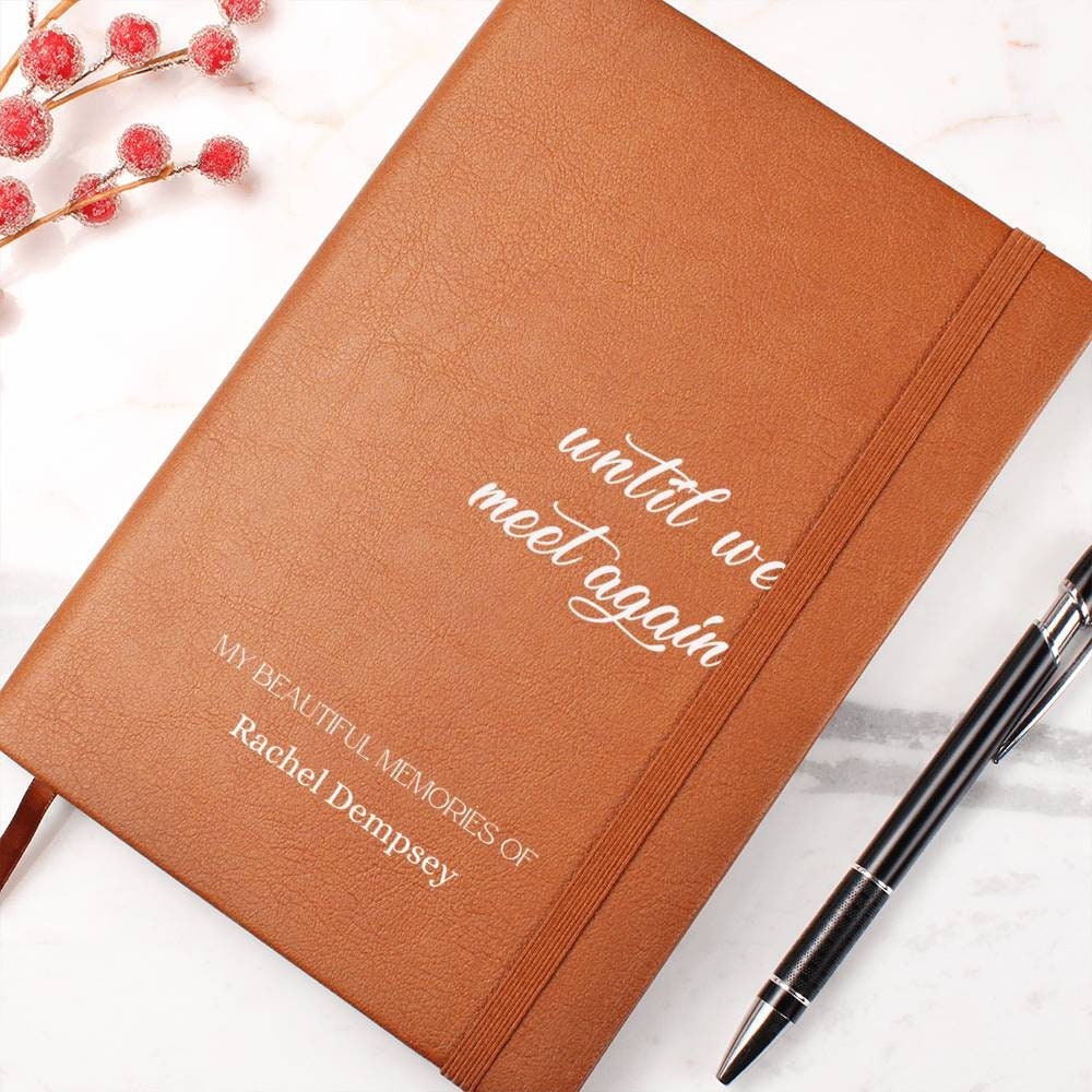 Until We Meet Again - Grief Journal, Personalized Memorial Journal ...