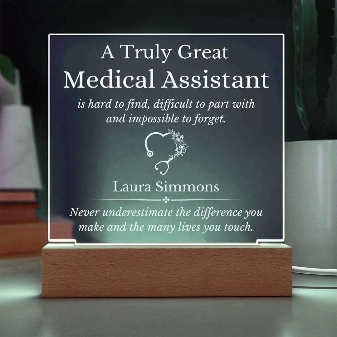 Personalized Medical Assistant Sign CMA Gift, Med Assistant ...