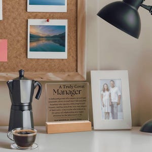 Truly Great Manager Plaque - Custom Leader Gift for Manager Mentor ...