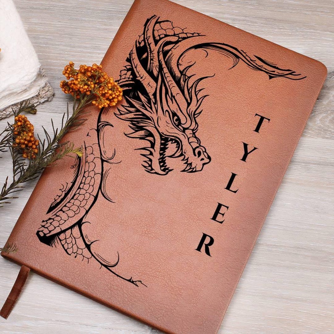 Personalized Dragon Journal, Custom Dungeon Journal, Dragon Gift, Gift ...