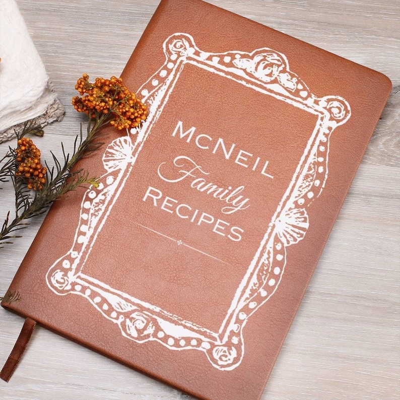 Personalized Family Recipe Book, Personalized Recipe Book, Blank Recipe ...