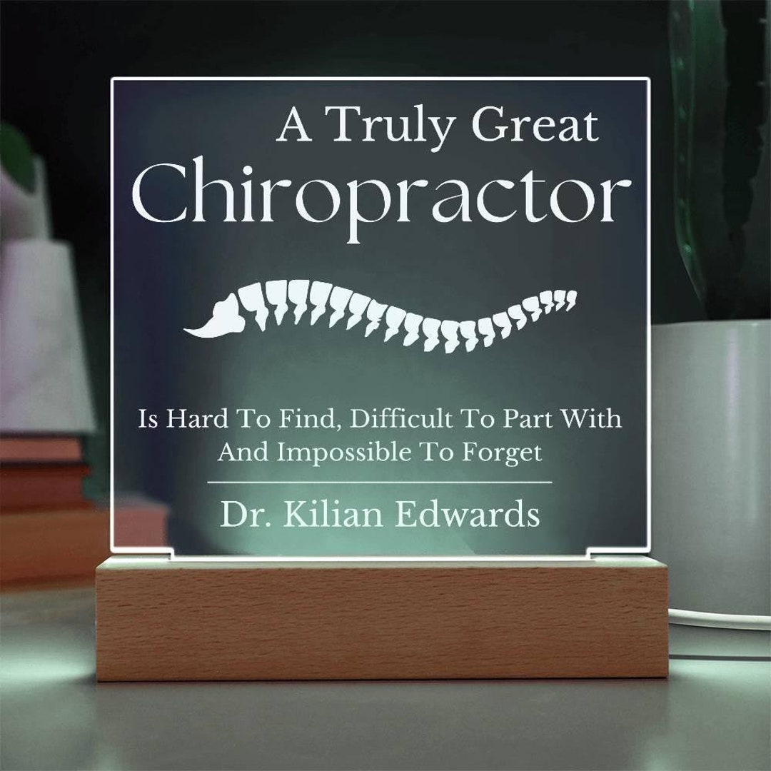 Truly Great Chiropractor Sign, Spine Gift for Chiropractor ...