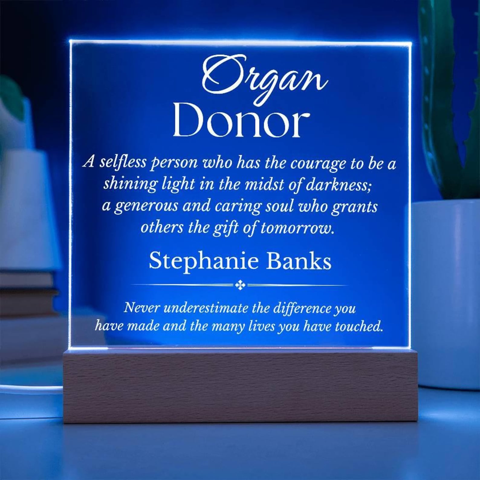 Organ Donor Sign Transplant Gift, Organ Donor Thank You Gift, Kidney ...