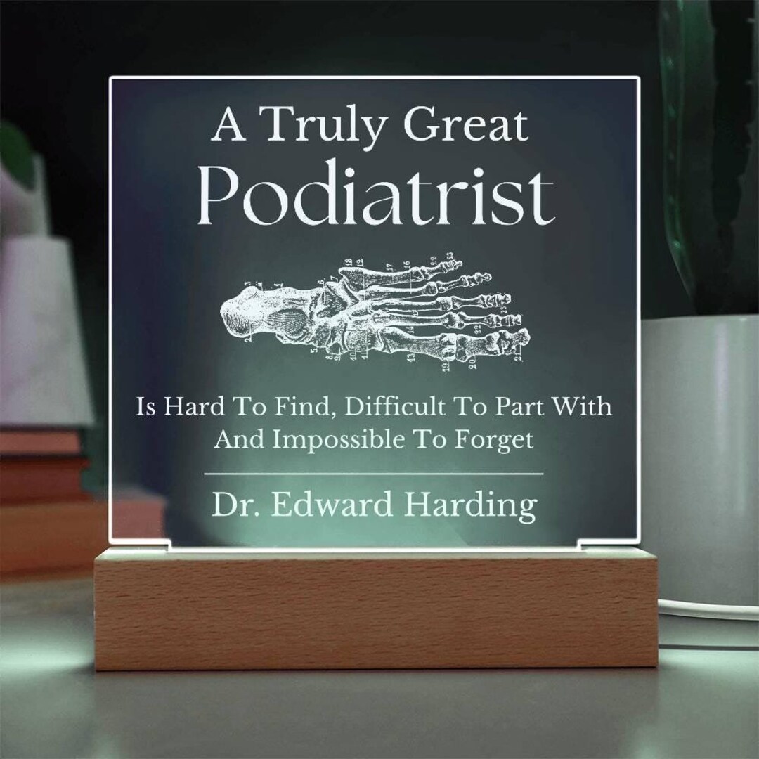 Truly Great Podiatrist Sign, Thank You Gift for Podiatrist, Gift for ...