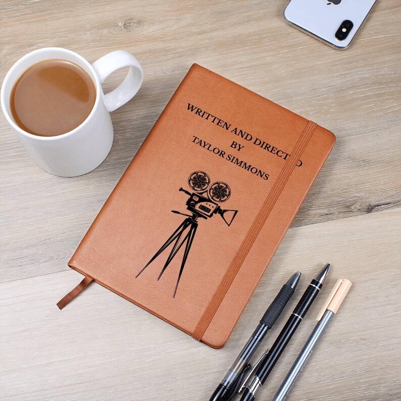 Written and Directed by Journal, Custom Screenwriter Gift, Personalized ...