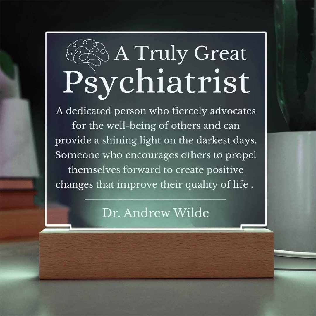 Truly Great Psychiatrist Sign - Psychiatrist Gift, Psychiatry Notes ...