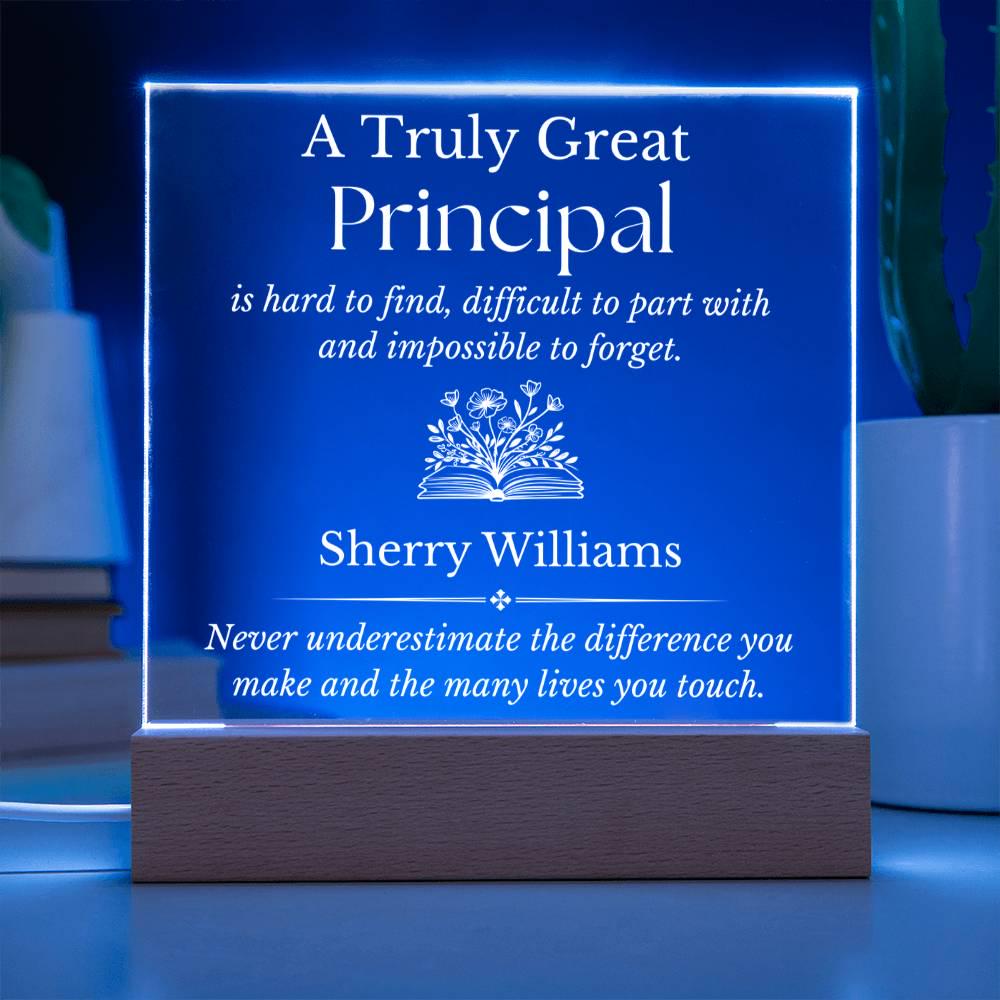 A Truly Great Principal Sign - Thank You Gift for Principal ...