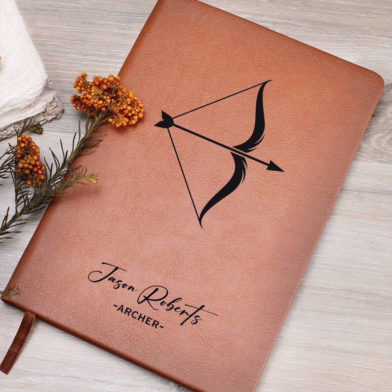 Personalized Bow and Arrow Journal - Archery Gifts, Gift for Archer ...