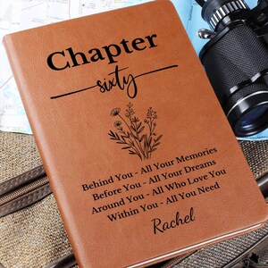 Chapter 60 Journal, Personalized Birthday Gift for 60th Birthday, Sixty ...