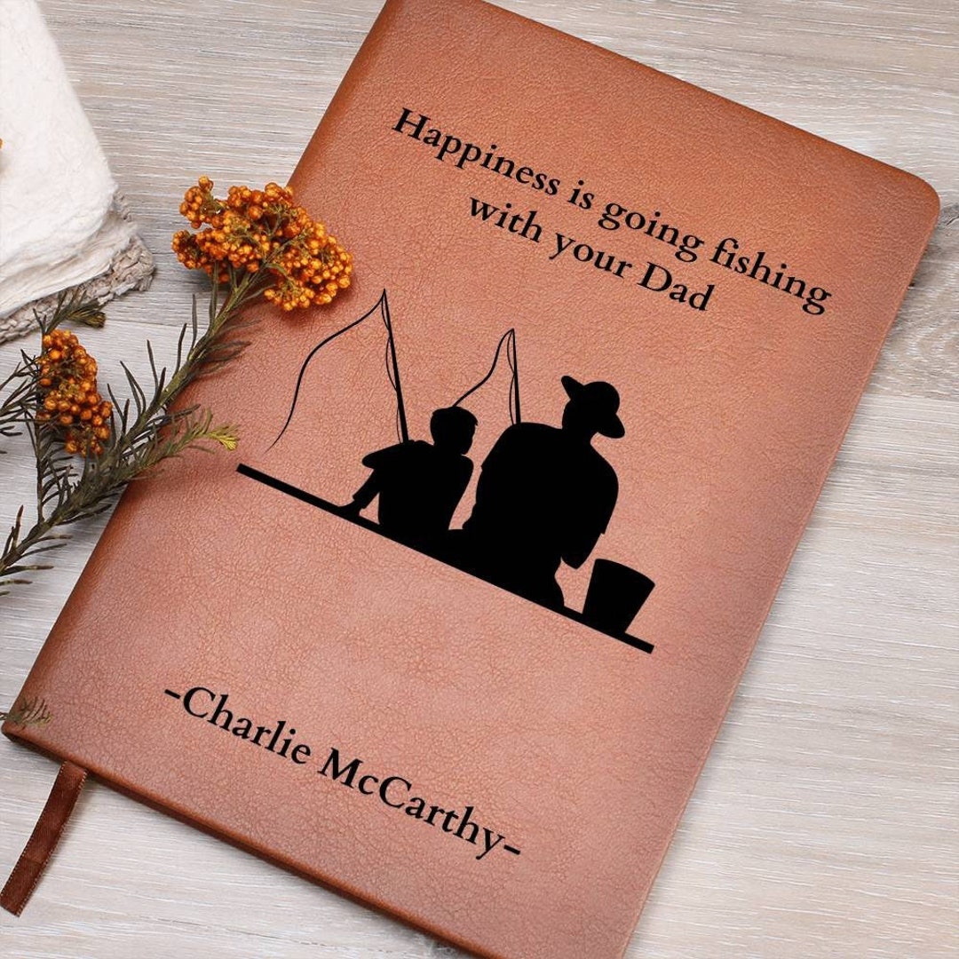 Personalized Fishing Fathers Day Journal - Gift for Dad, From Son, Gift ...