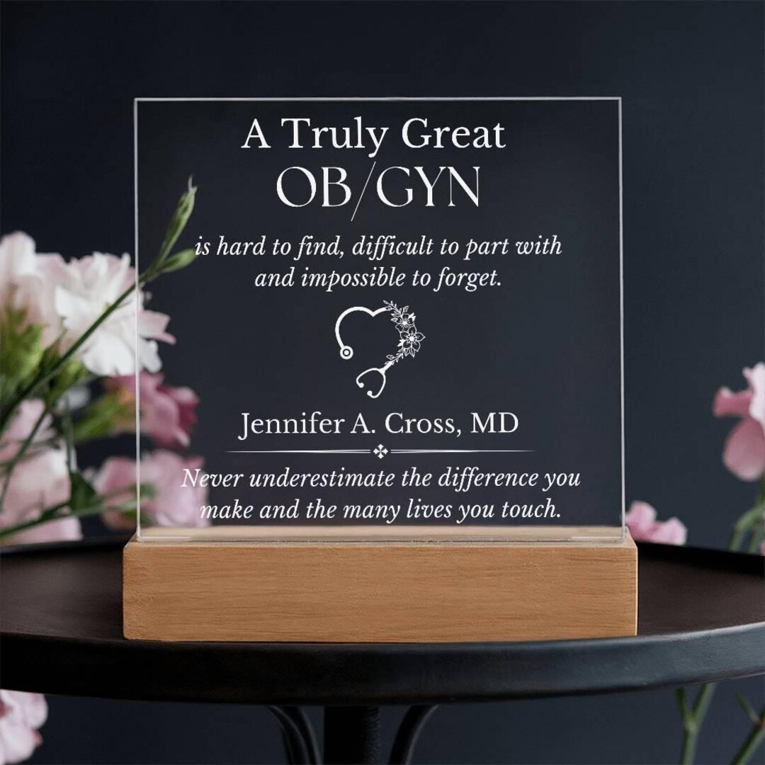 Custom OBGYN Sign, Personalized OBGYN Gift, Dr Custom Name, OBGYN ...