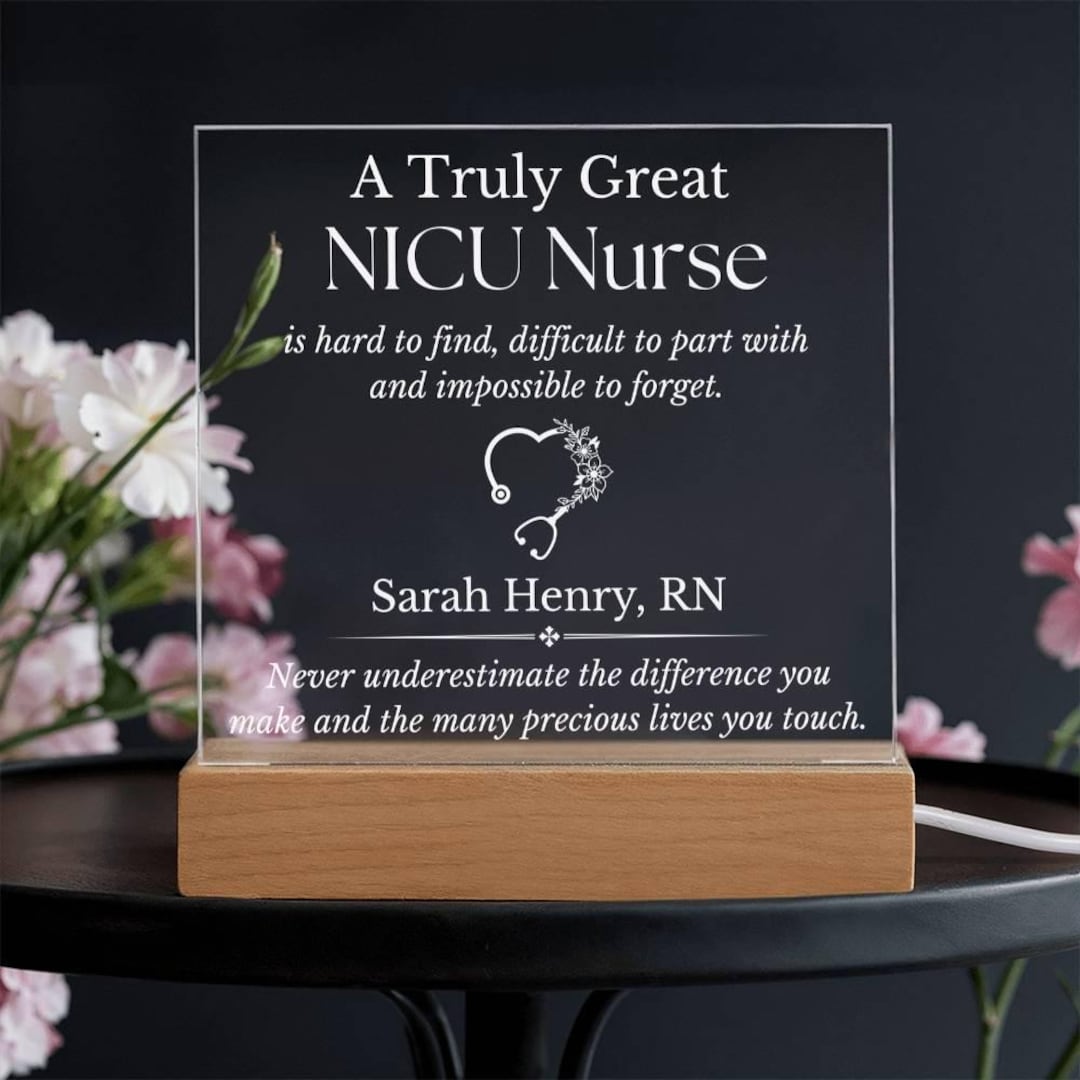 Personalized NICU Nurse Sign, Nurse Graduation Gifts, Gifts for ...