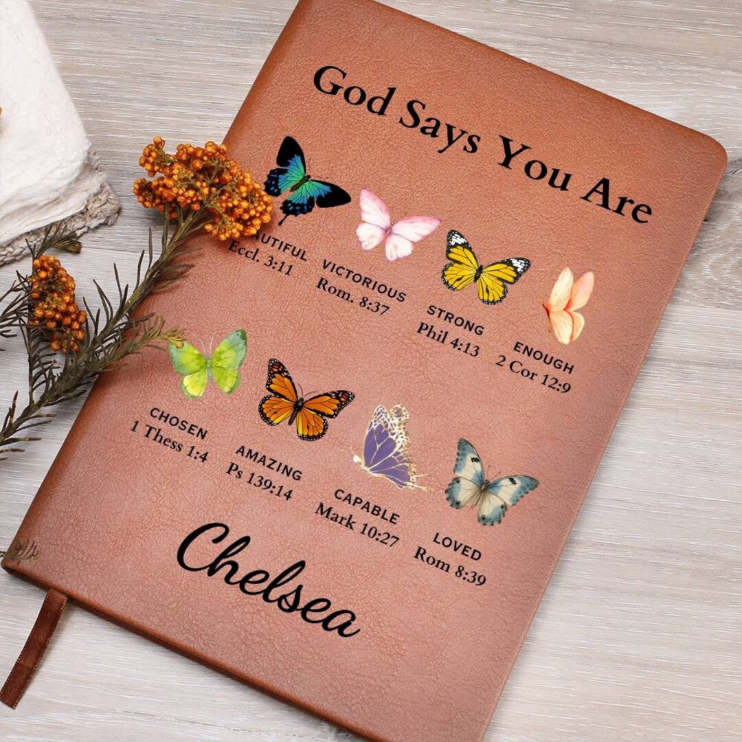Personalized Butterfly Prayer Journal for Women - Positive Affirmations ...