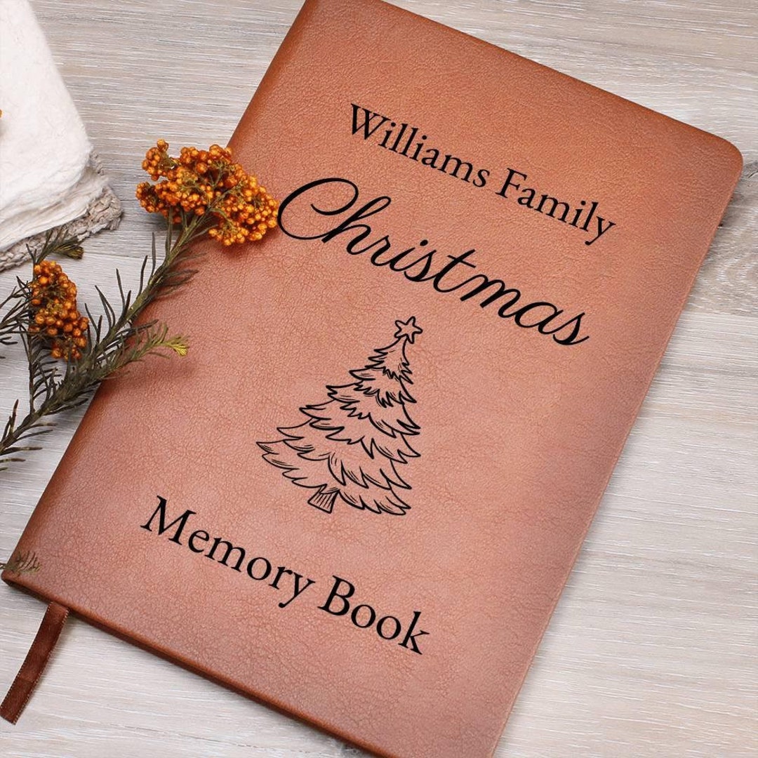 Personalized Christmas Memory Book Christmas Journal Custom Family ...