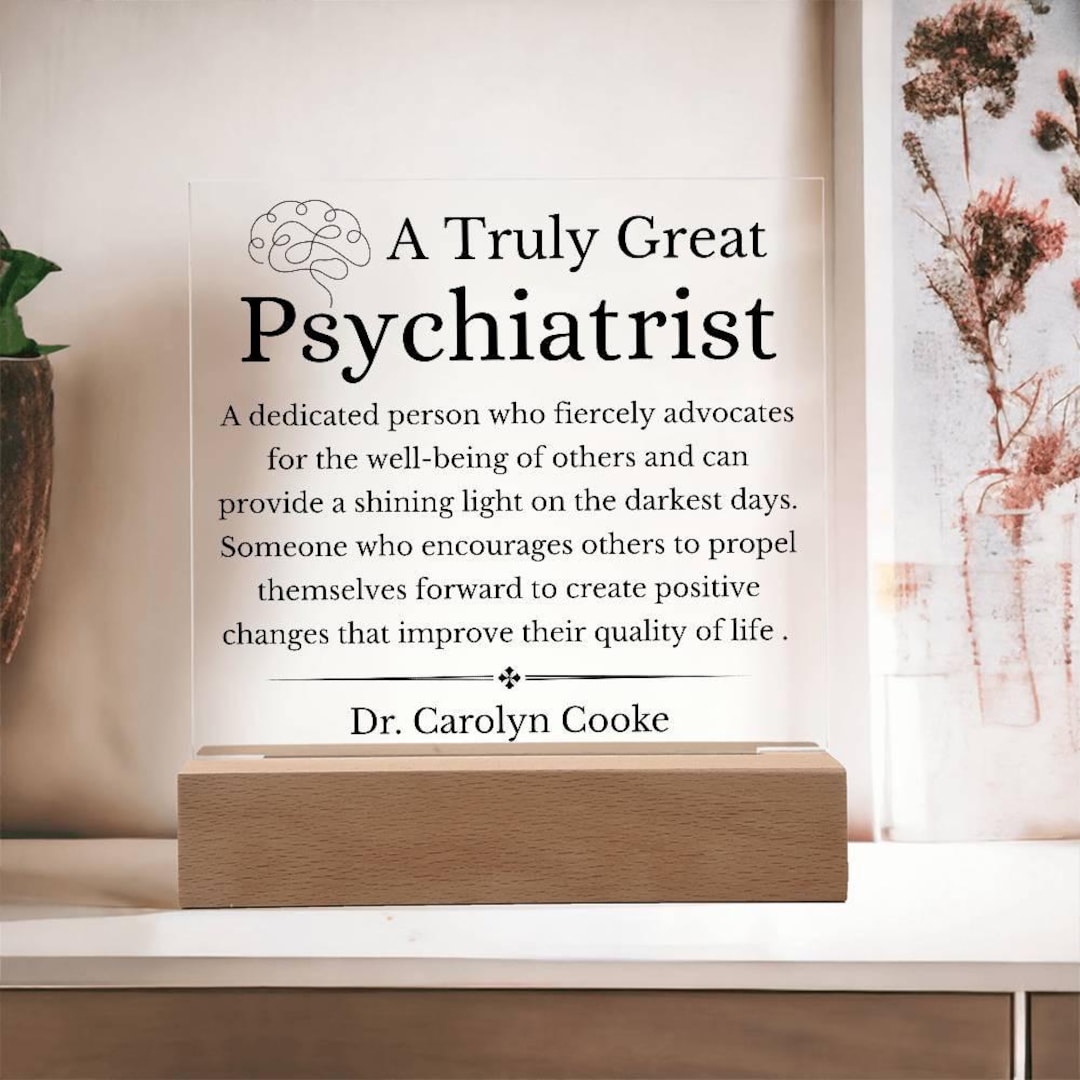 Truly Great Psychiatrist Sign - Psychiatrist Gift, Psychiatry Notes ...