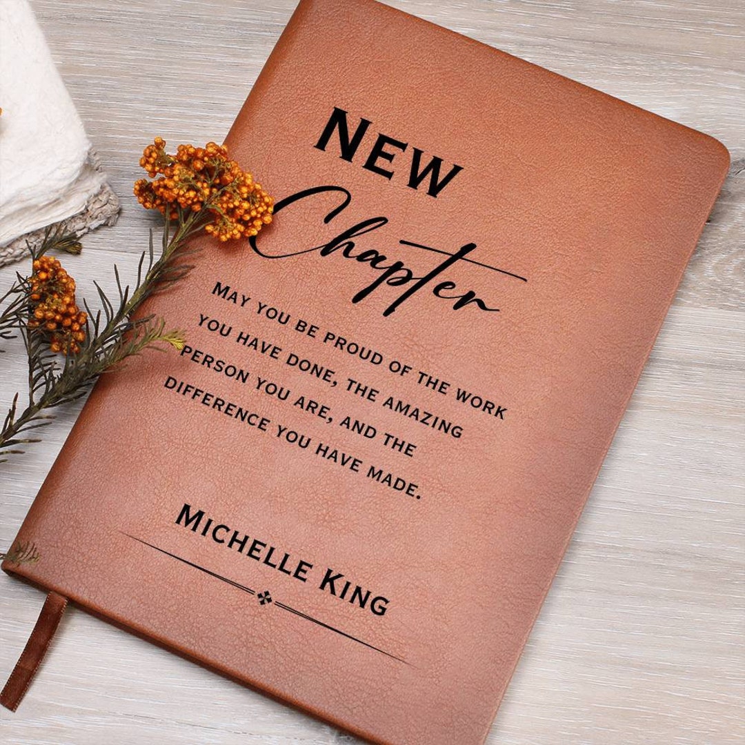 New Chapter Journal - Retirement Gift, Retirement of Coworker ...