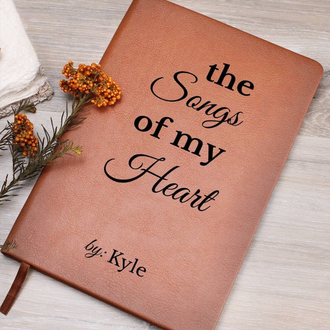Personalized Lyric Journal - the Songs of My Heart, Song Writing Music ...