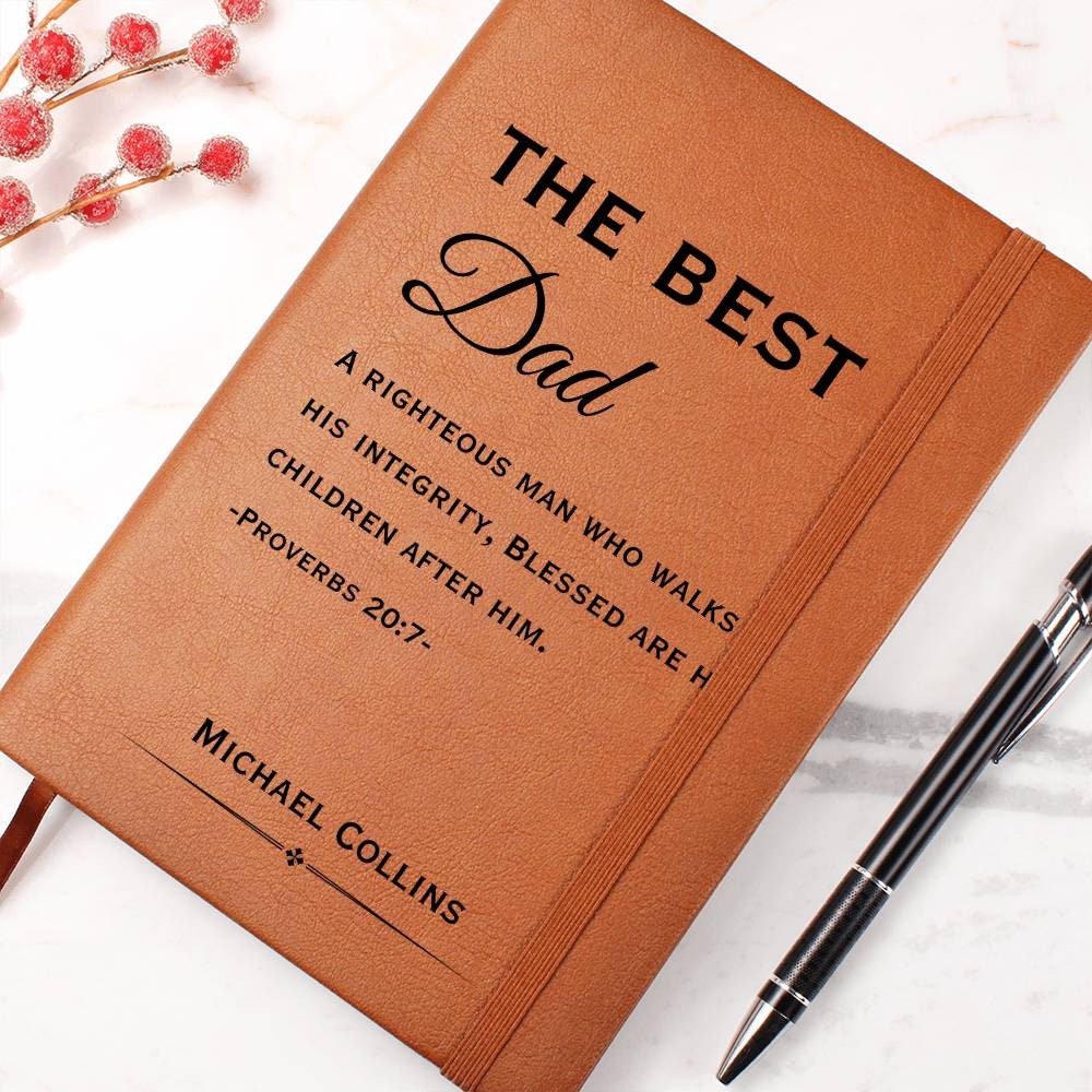 A Righteous Man Father's Day Journal - Personalized Fathers Day Gift ...