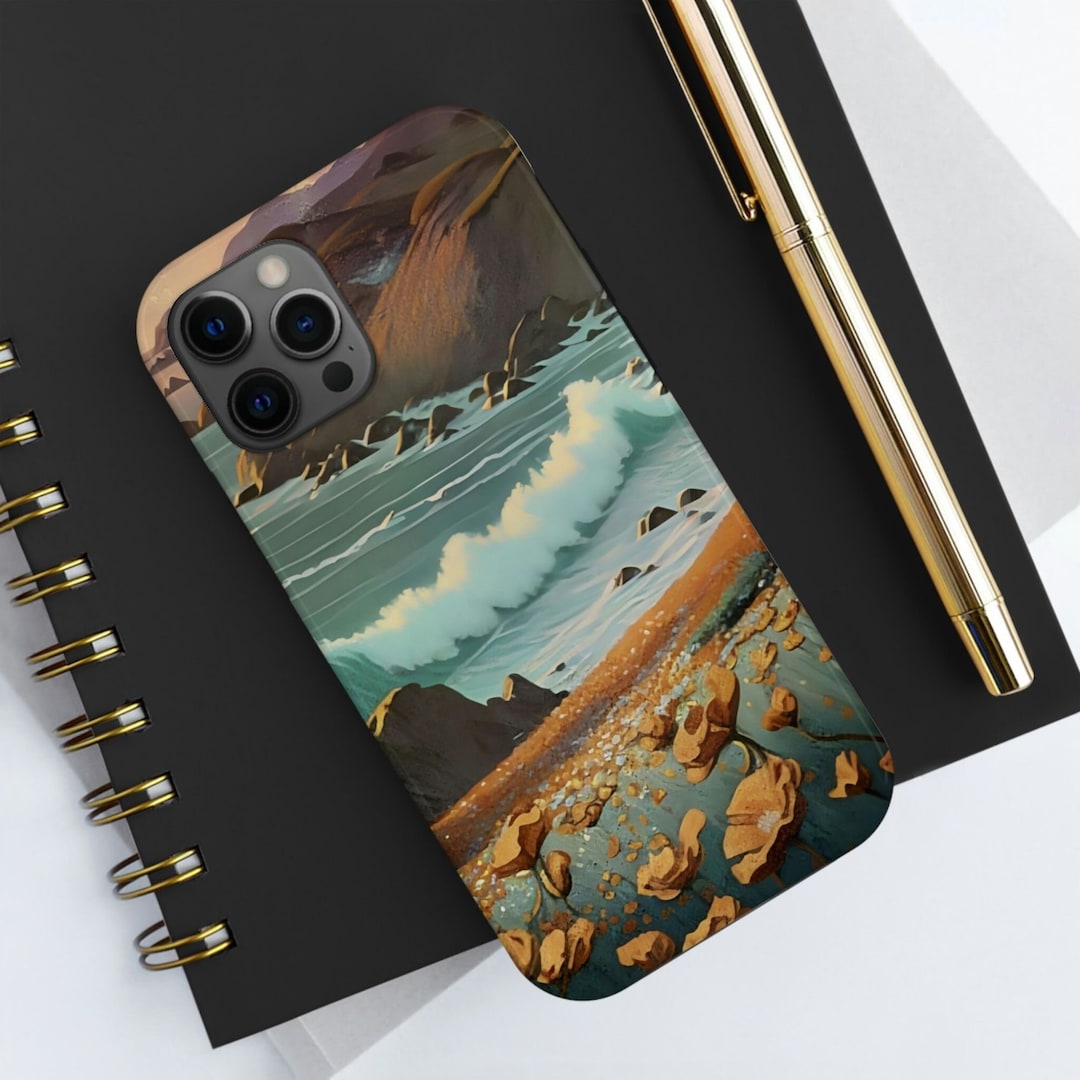 Landscape Phone Case, Landscape Art iPhone Tough Case, Mountain Phone ...