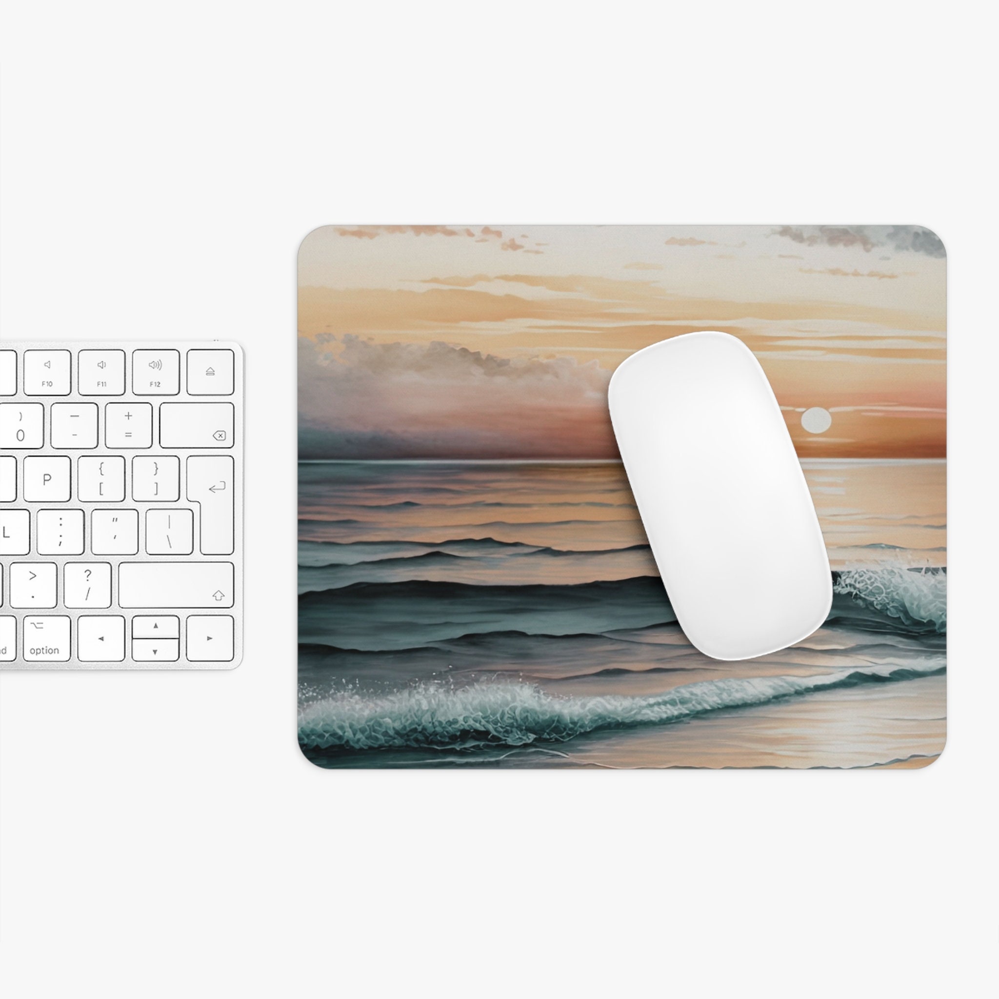 Ocean Sunset Mouse Pad, Beach Mouse Pad, Office Gift, Nature Mouse Pad ...