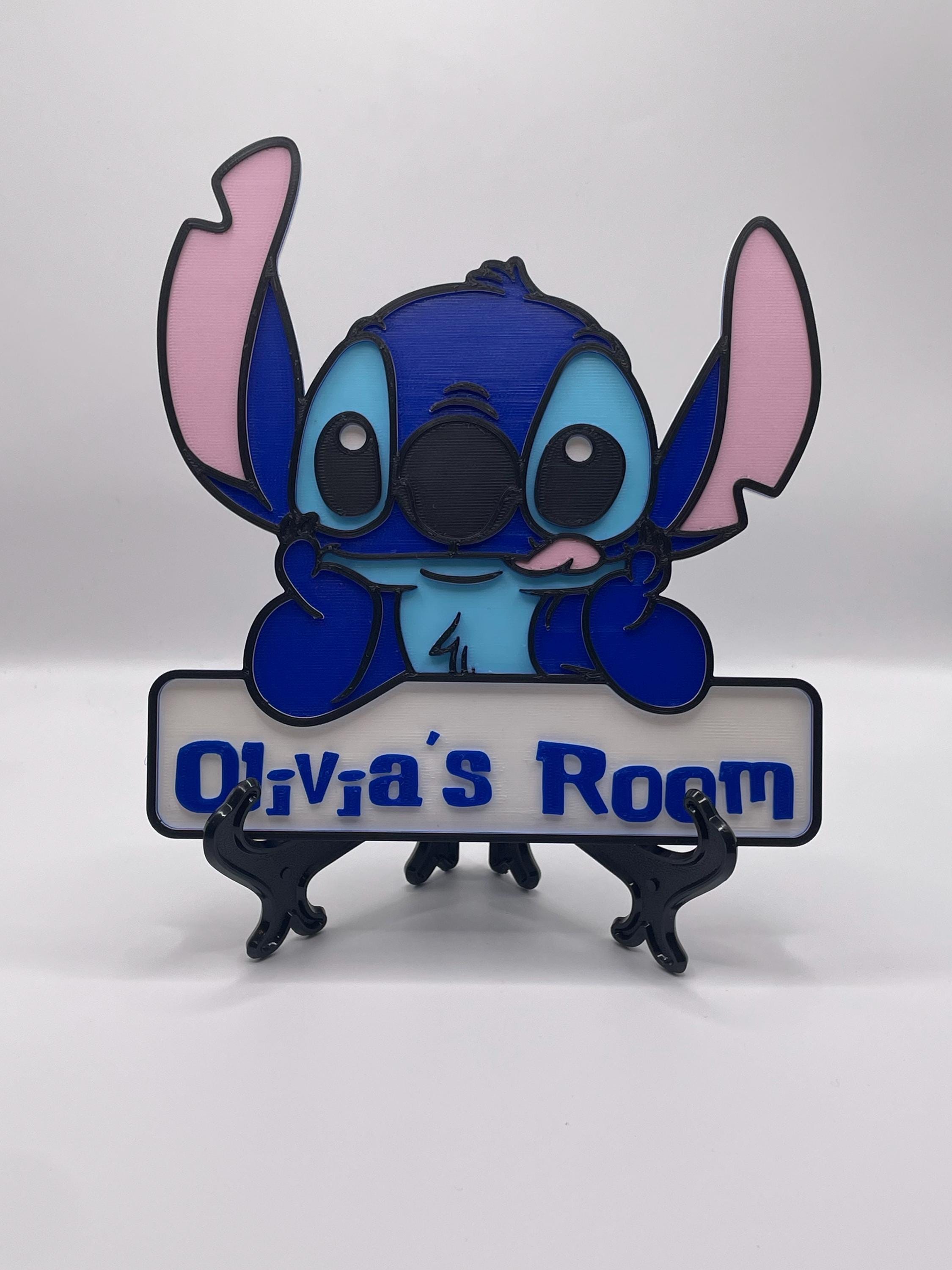 Personalised Lilo & Stitch Inspired 'stitch' 3D Printed Door Sign ...