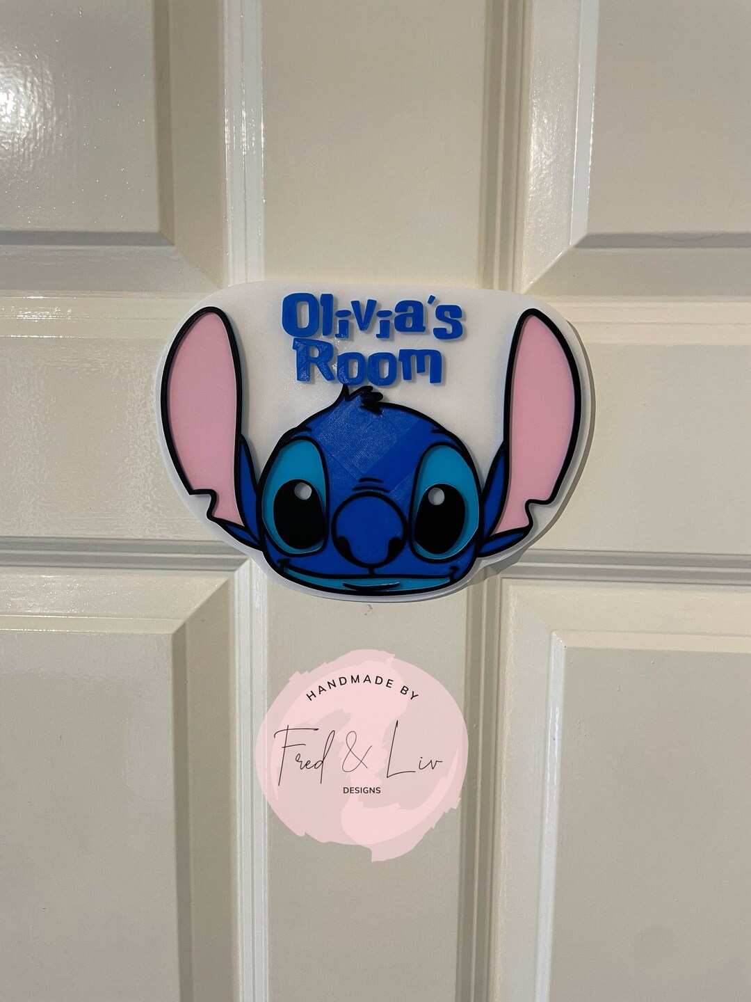 Personalised Lilo & Stitch Inspired 3D Printed Door Sign | Disney Décor ...