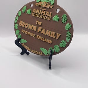 Personalised 3D Printed Disney Animal Kingdom Inspired Stroller Sign ...