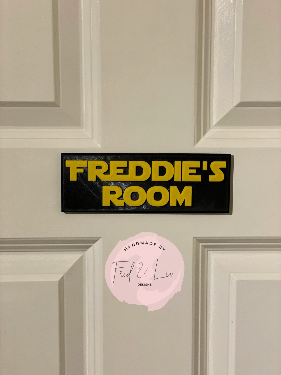 Star Wars Inspired Personalised 3D Printed Door Sign - Etsy