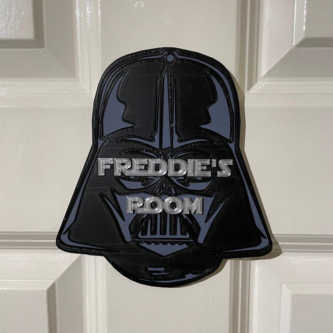 Personalised Star Wars Darth Vader Inspired Door Sign - Feel the Dark ...