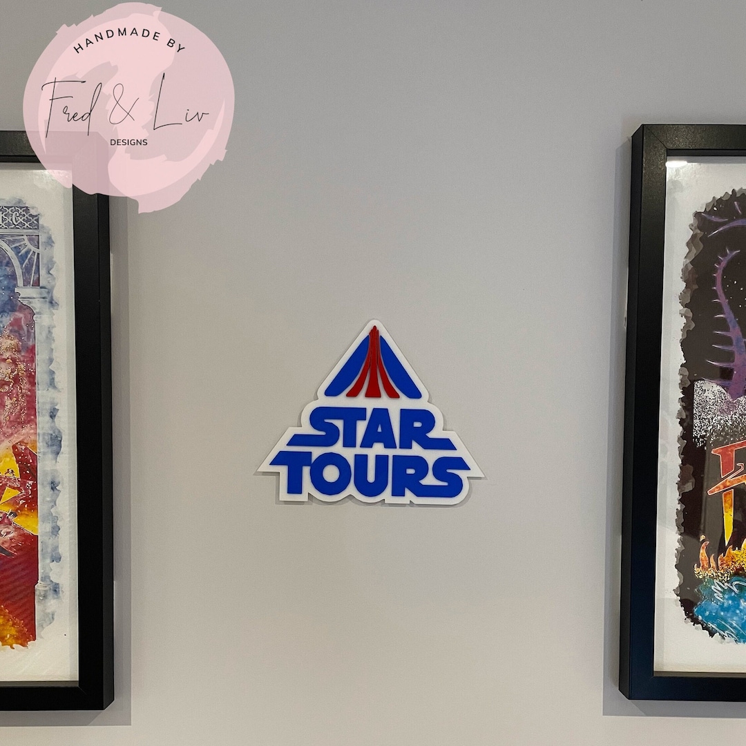 Disney Star Tours Inspired 3D Printed Sign/plaque - Etsy