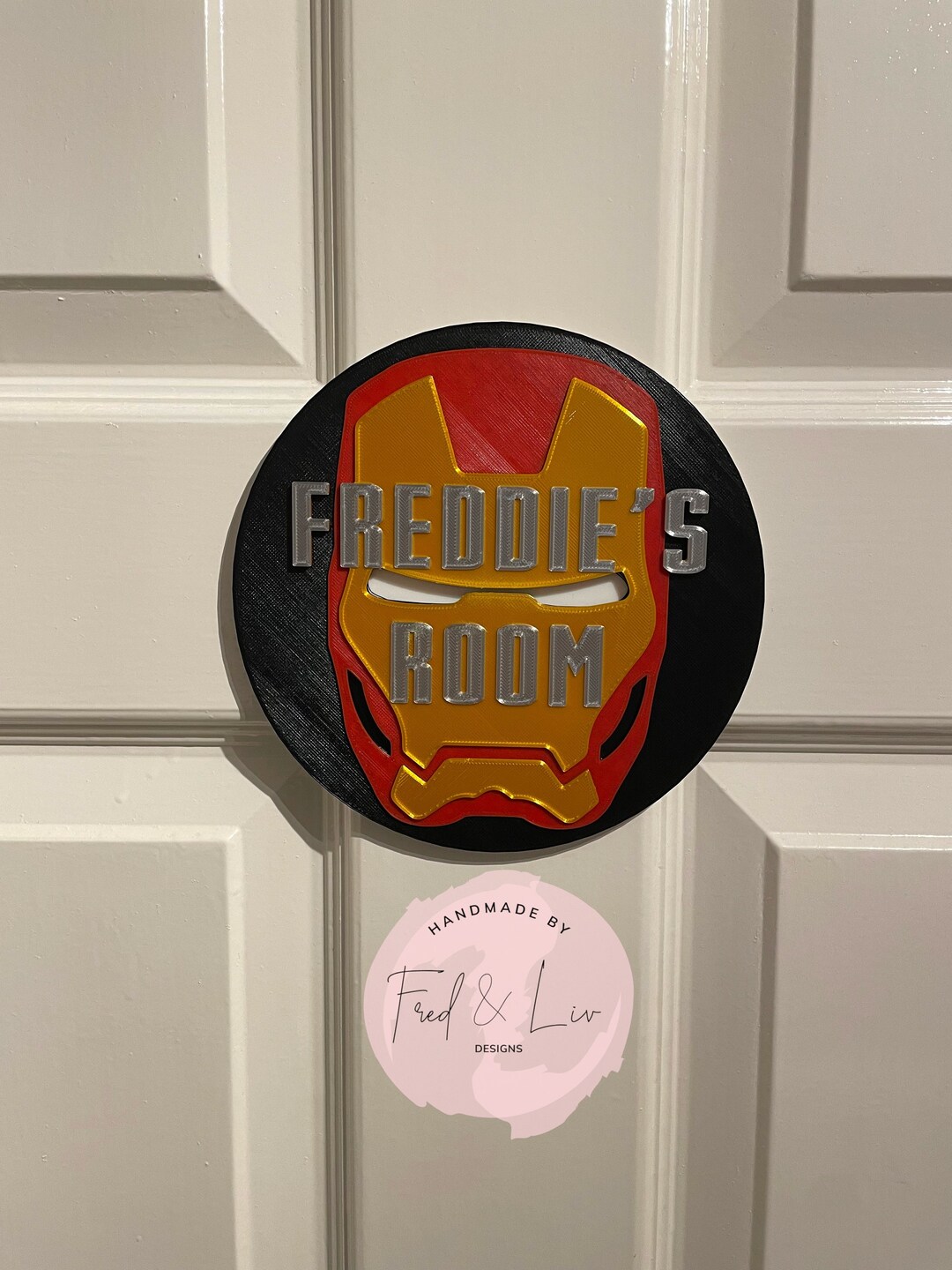Marvel Iron Man Inspired Personalised 3D Printed Door Sign - Etsy