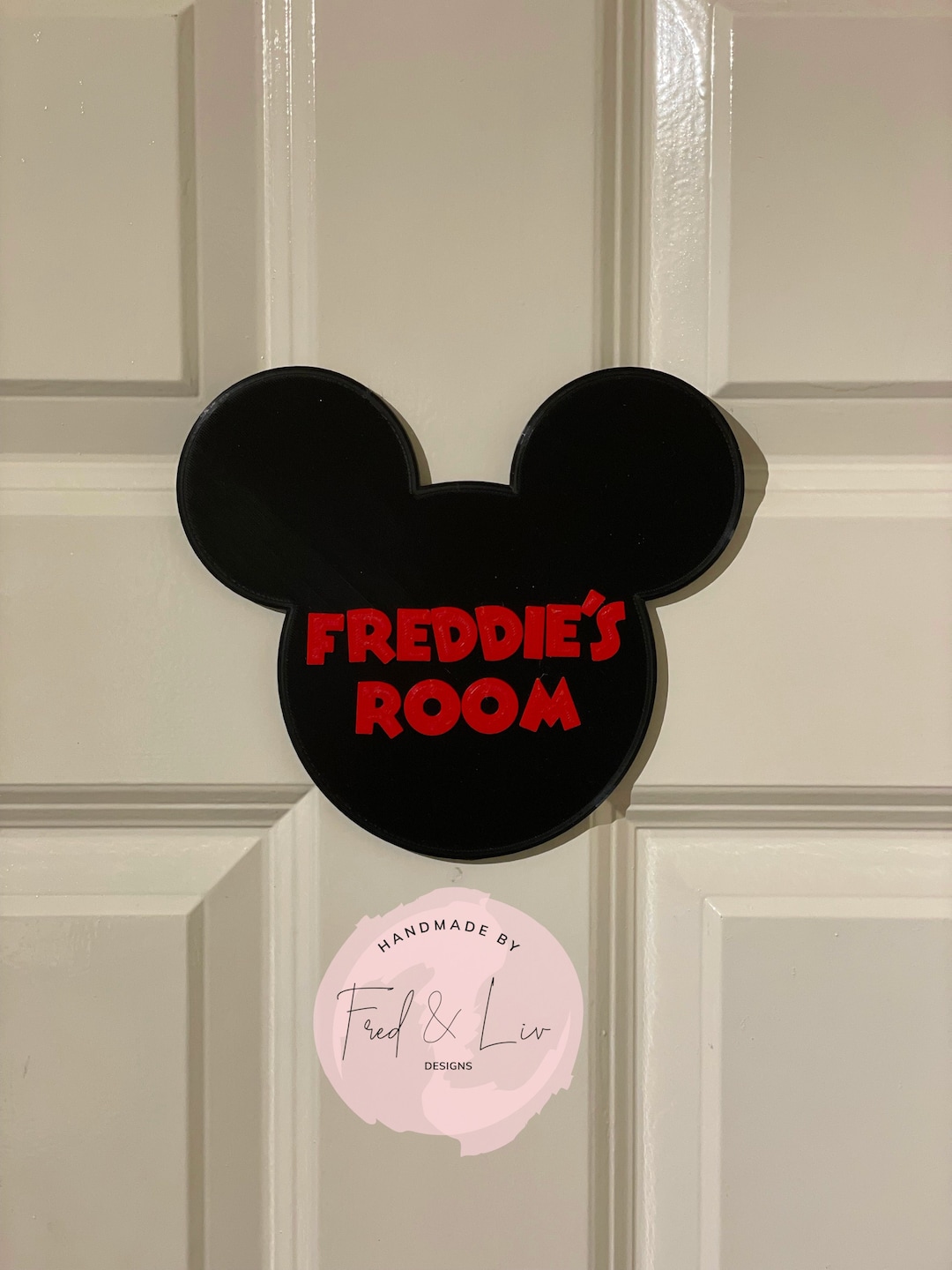 Disney Mickey Mouse Inspired Personalised Door Sign - Etsy