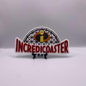 Disney California Adventure Incredicoaster Inspired 3D Printed Sign ...