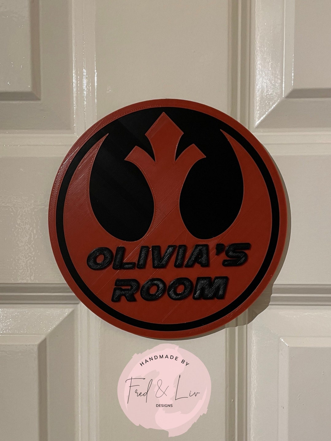 Star Wars Rebel Inspired Personalised 3D Printed Door Sign - Etsy