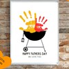 Father's Day Grill Handprint Keepsake | Gift for Dad Father Grandpa ...