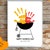 Father's Day Grill Handprint Keepsake | Gift for Dad Father Grandpa ...