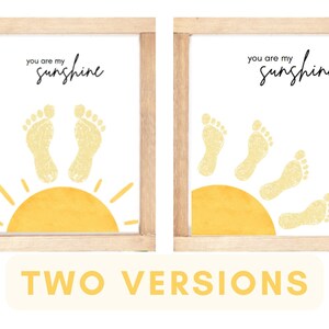 Baby Footprint Keepsake | Toddler Handprint Keepsake | You Are My ...
