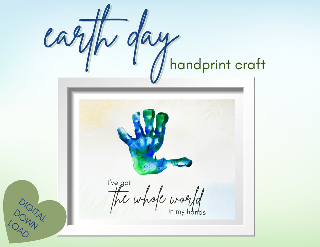 Earth Day Handprint Keepsake Craft DIY | Celebrate I've Got the Whole ...