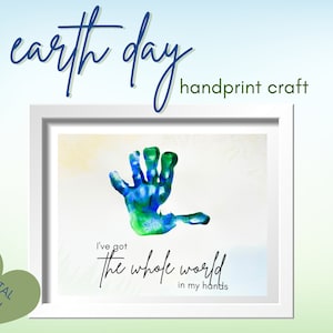 Earth Day Handprint Keepsake Craft DIY | Celebrate I've Got the Whole ...