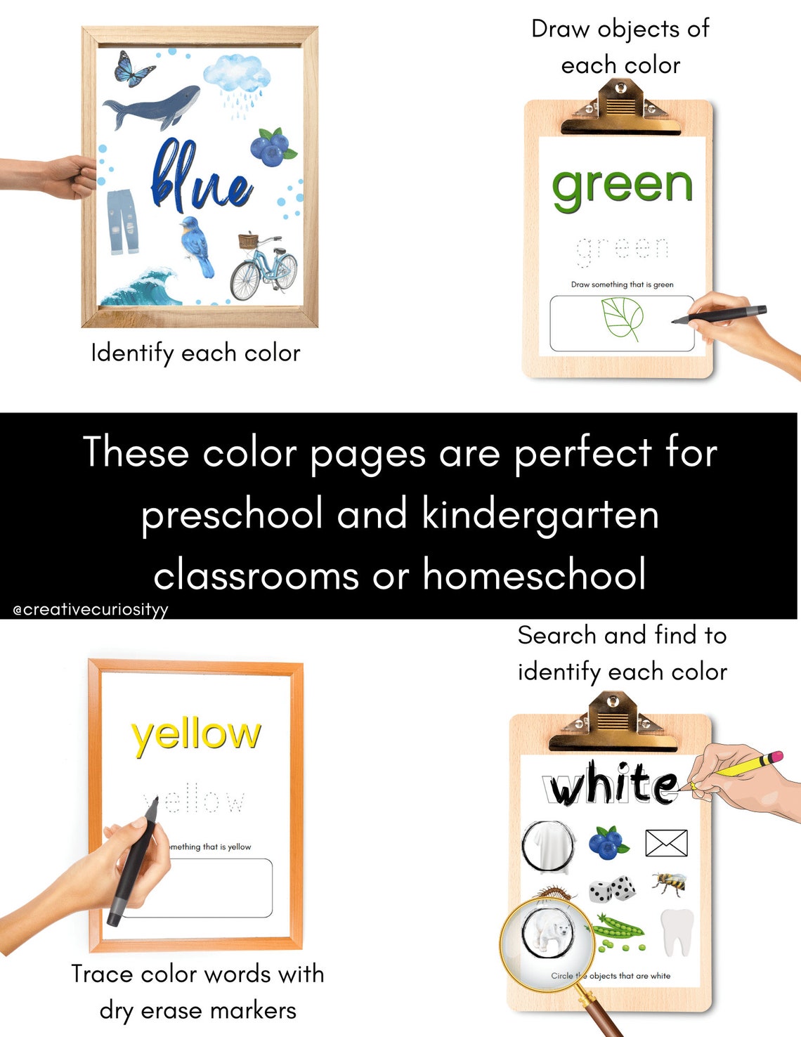 Preschool Color Identification and Recognition Activities and Posters ...