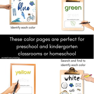 Preschool Color Identification and Recognition Activities and Posters ...