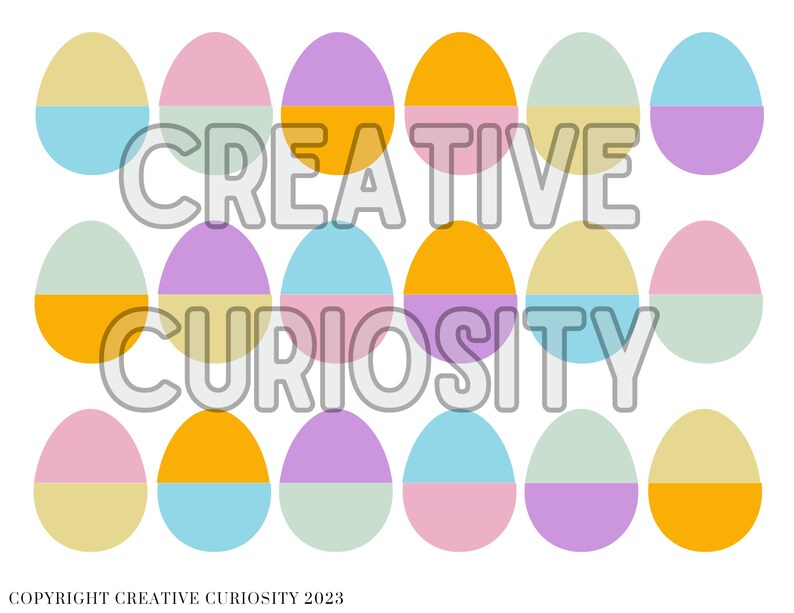 Easter Egg Matching Holiday Toddler Preschool Activity Learning ...