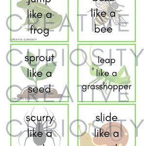 Spring Movement Game | Gross Motor Skills Activity Indoor Outdoor ...