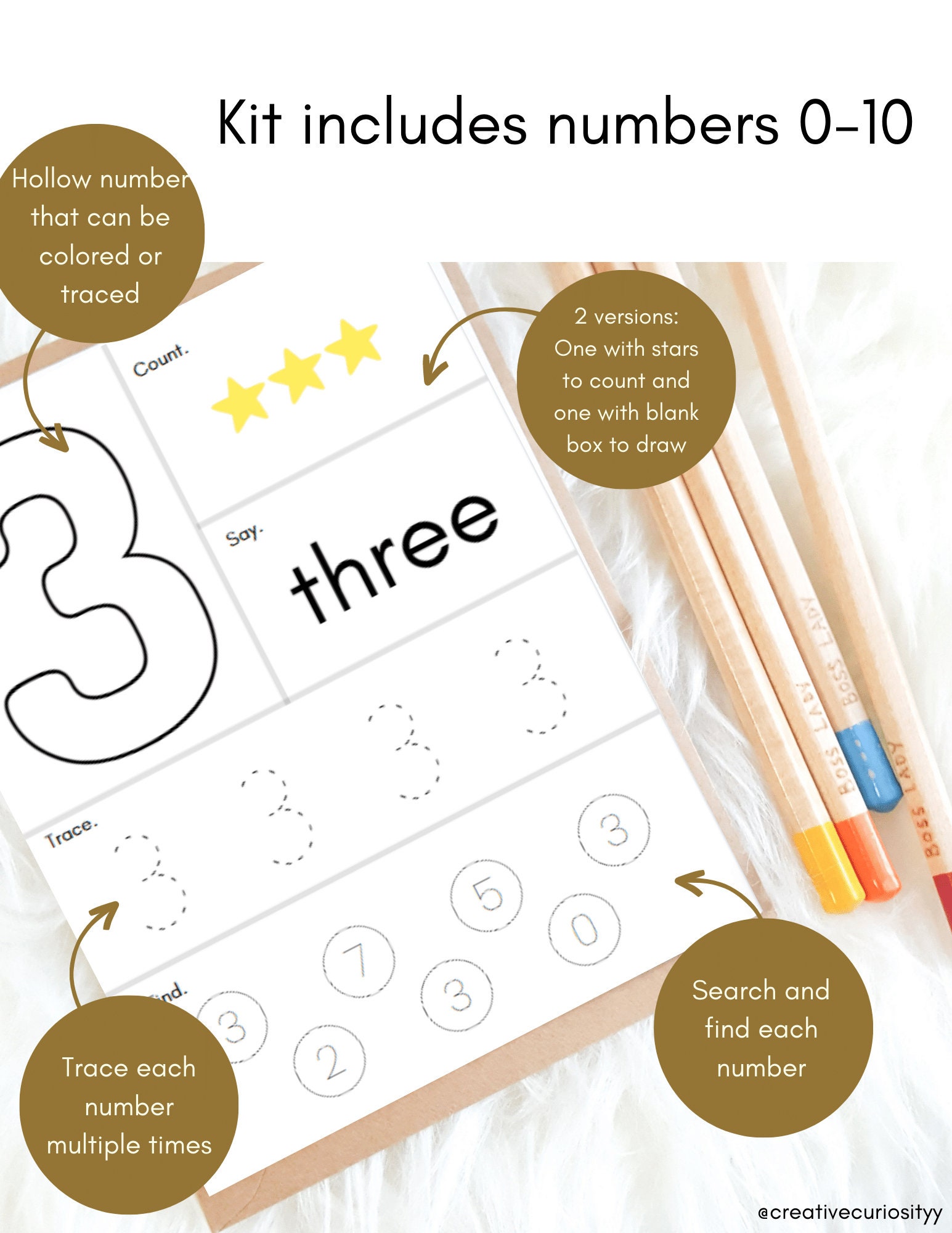 Number Identification Activities and Posters | Preschool Kindergarten ...