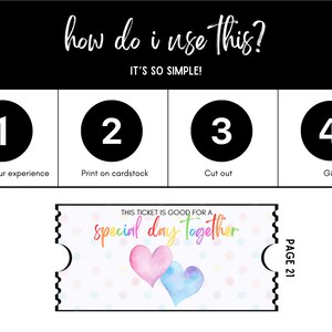 Experience Coupon Voucher Ticket | Experience Gifts for Kids | Digital ...