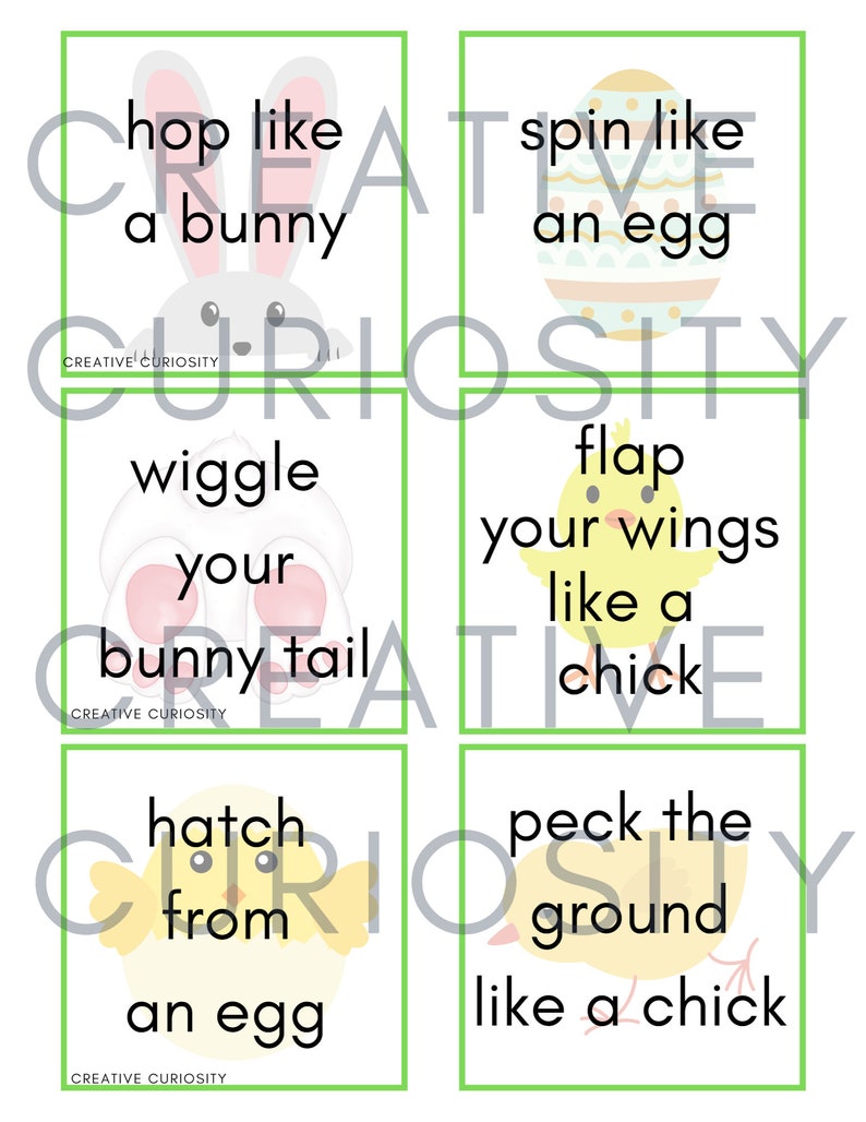 Spring Movement Game | Gross Motor Skills Activity Indoor Outdoor ...