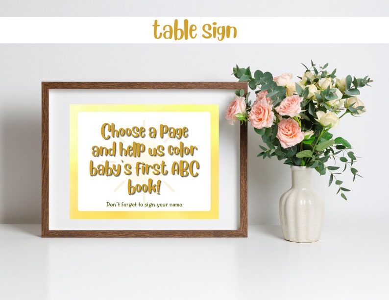 EDITABLE My First ABC Book Printable Keepsake for Babies and - Etsy