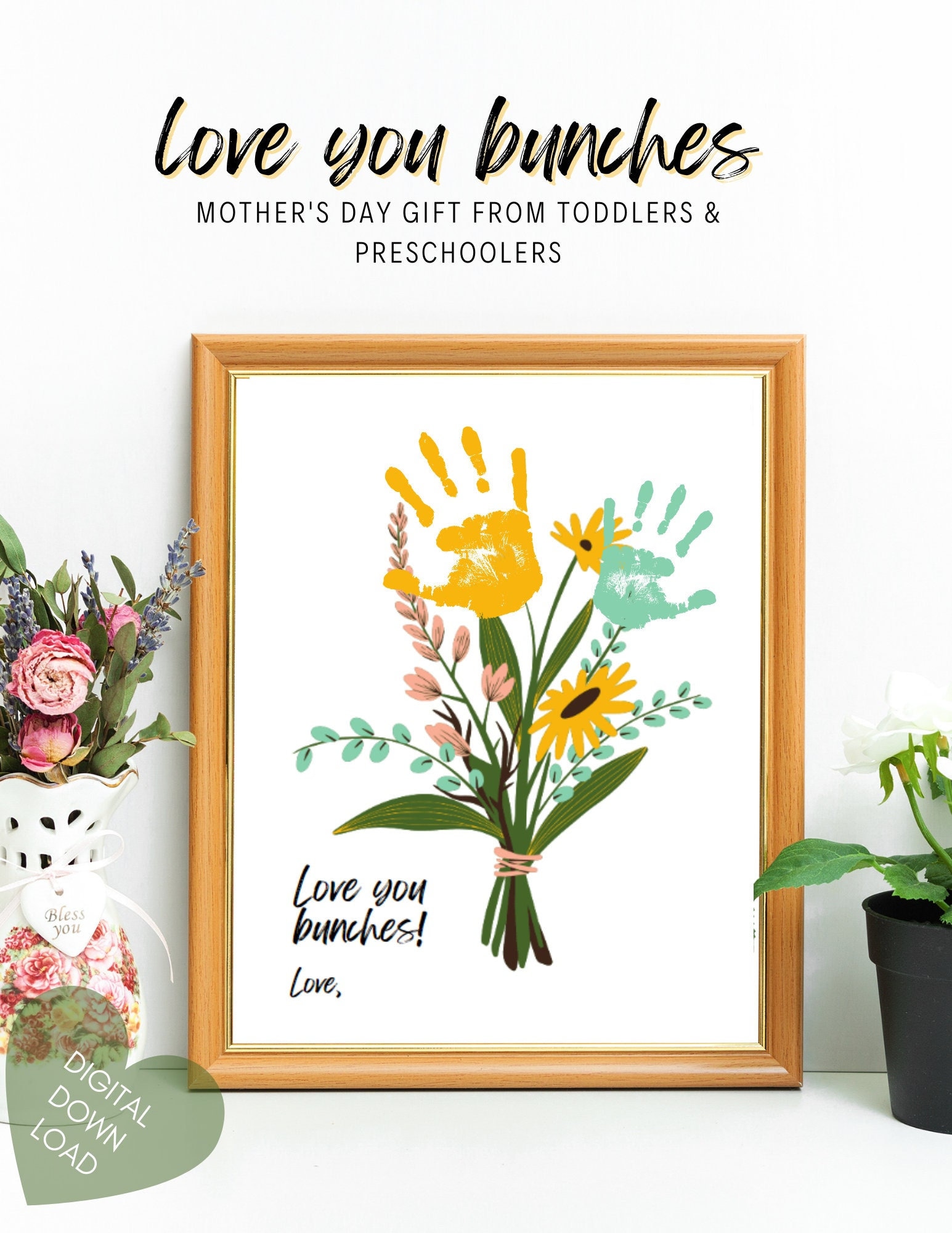 Love You Bunches Mother's Day Gift | From Baby Toddler Preschooler Kid ...